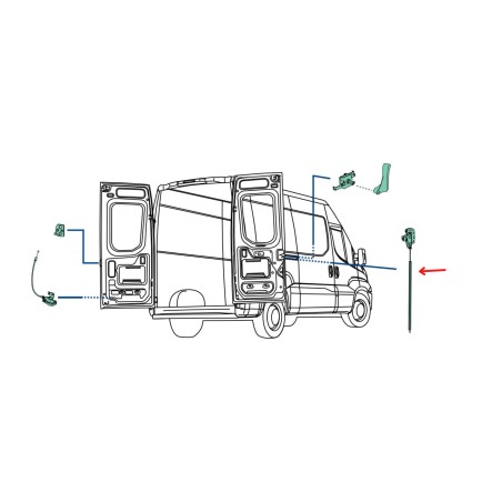 Serrure De Porte Arriere Droite Iveco Daily |Expédition Rapide|5801664820