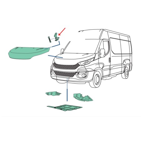 Charniere Droite De Capot Avant Iveco Daily - Expédition Rapide ...